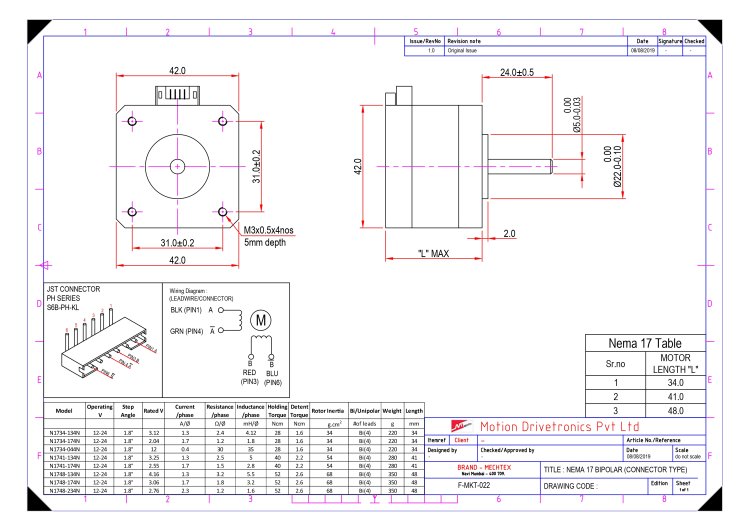 Nema 17 Stepper Motor with High Holding Torque site_title); */?>